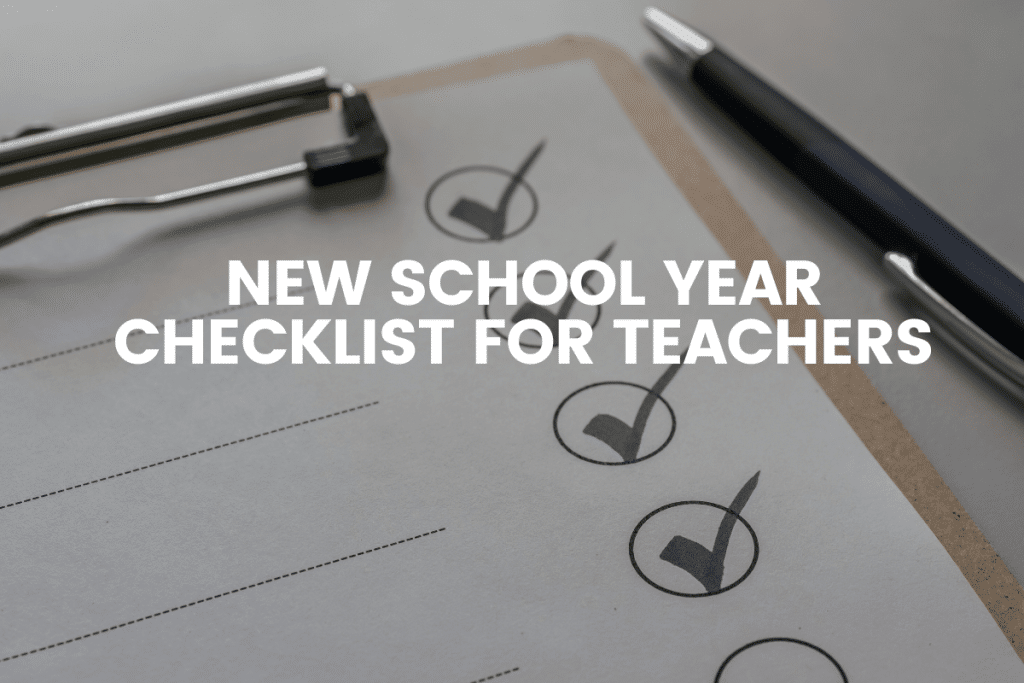 New School Year Checklist For Teachers - The Teaching Couple