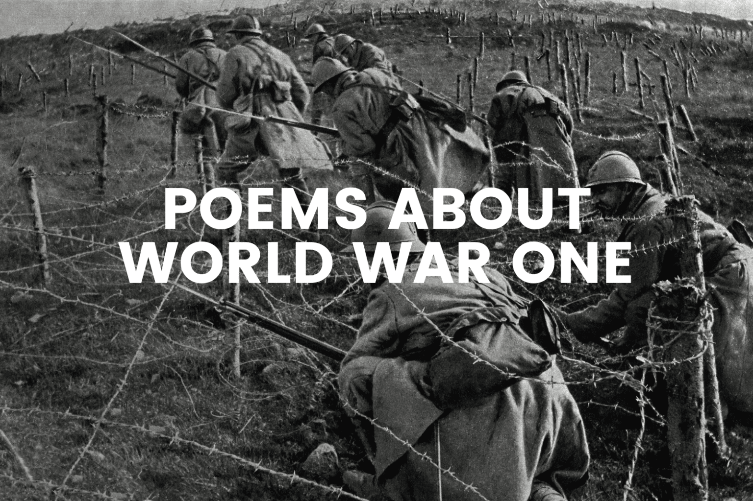30 Poems About World War One - The Teaching Couple