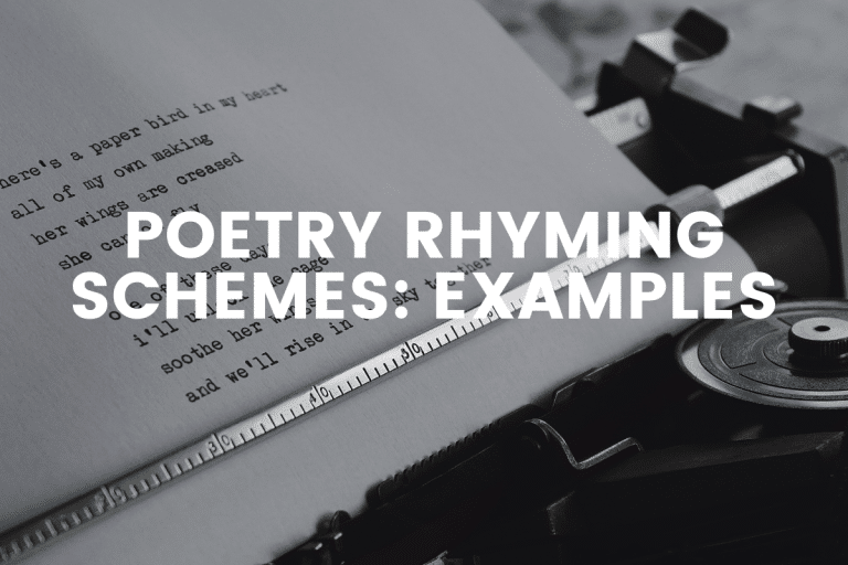 Poetry Rhyming Schemes: Examples - The Teaching Couple
