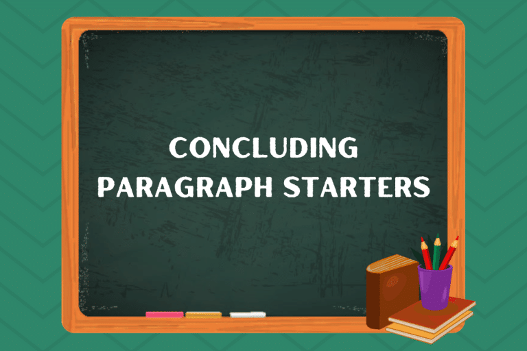 Concluding Paragraph Starters - The Teaching Couple