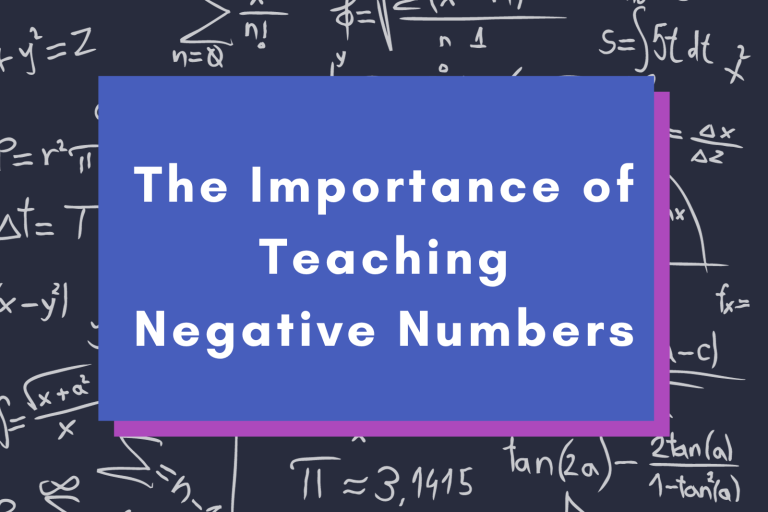The Importance of Teaching Negative Numbers - The Teaching Couple