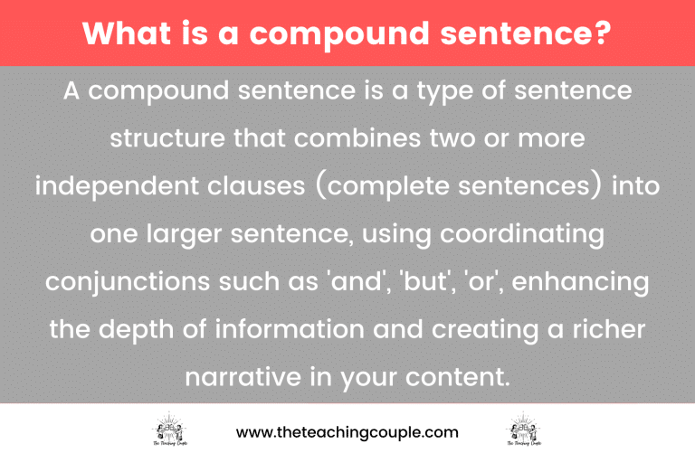 Compound V Complex Sentences - The Teaching Couple