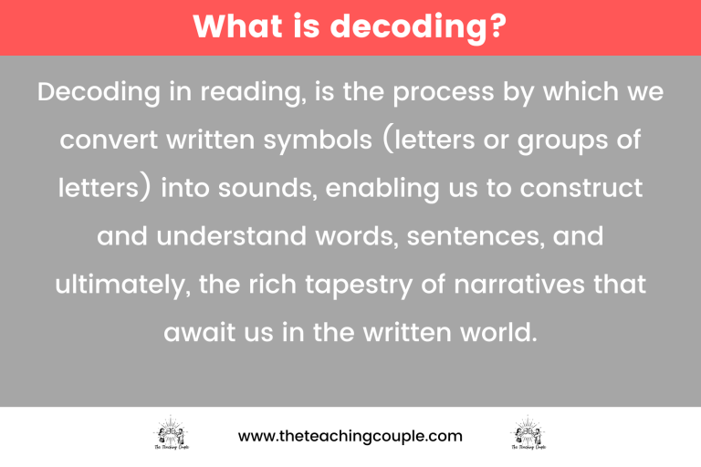 What Is Decoding in Reading? - The Teaching Couple
