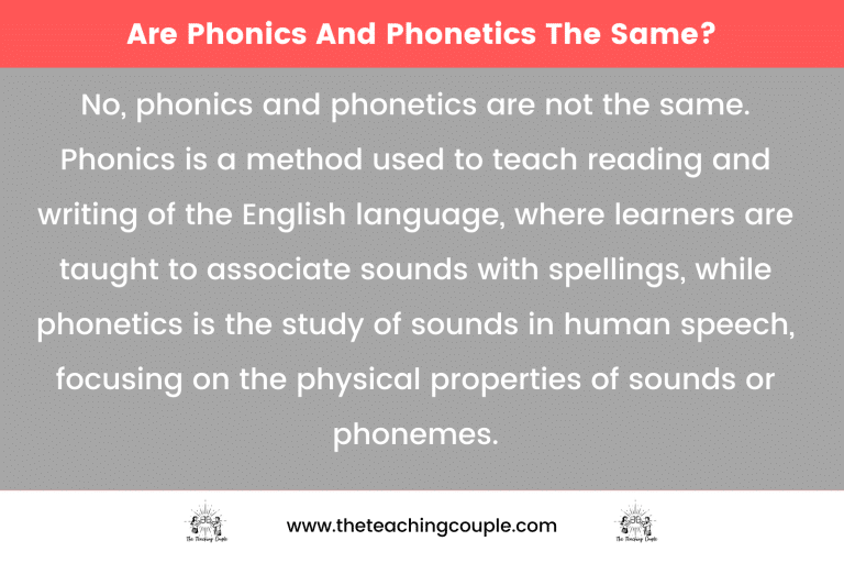 The Best Examples Of Phonics - The Teaching Couple