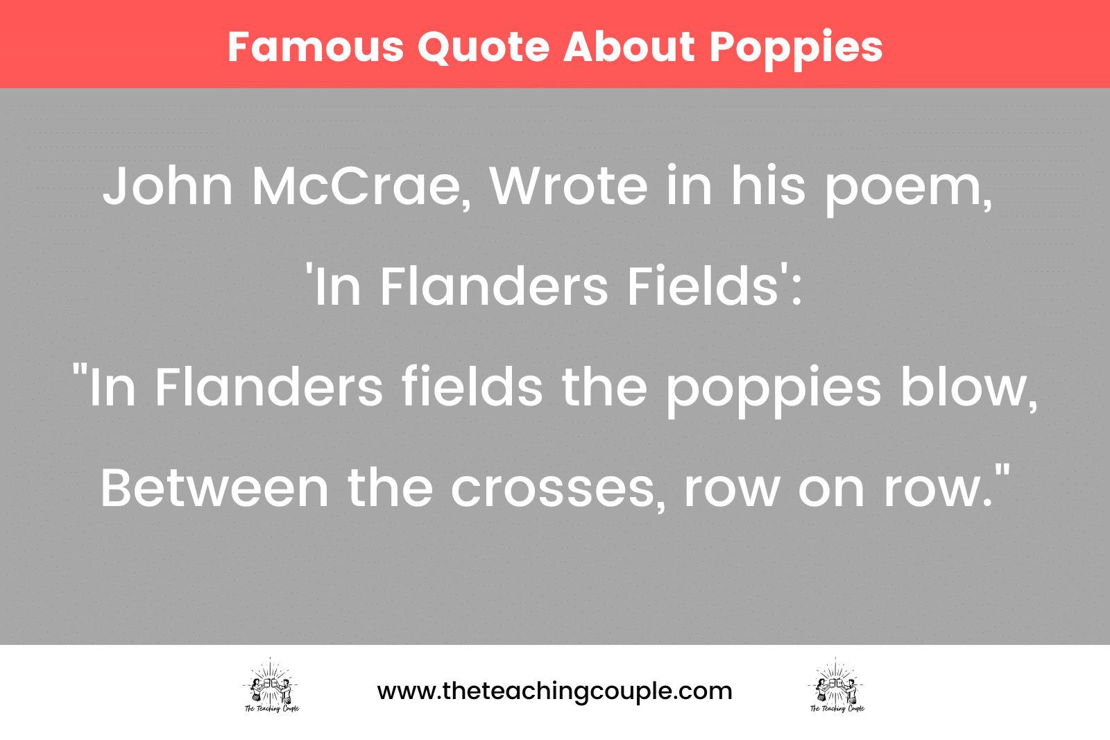 35 Poems About Poppies - The Teaching Couple