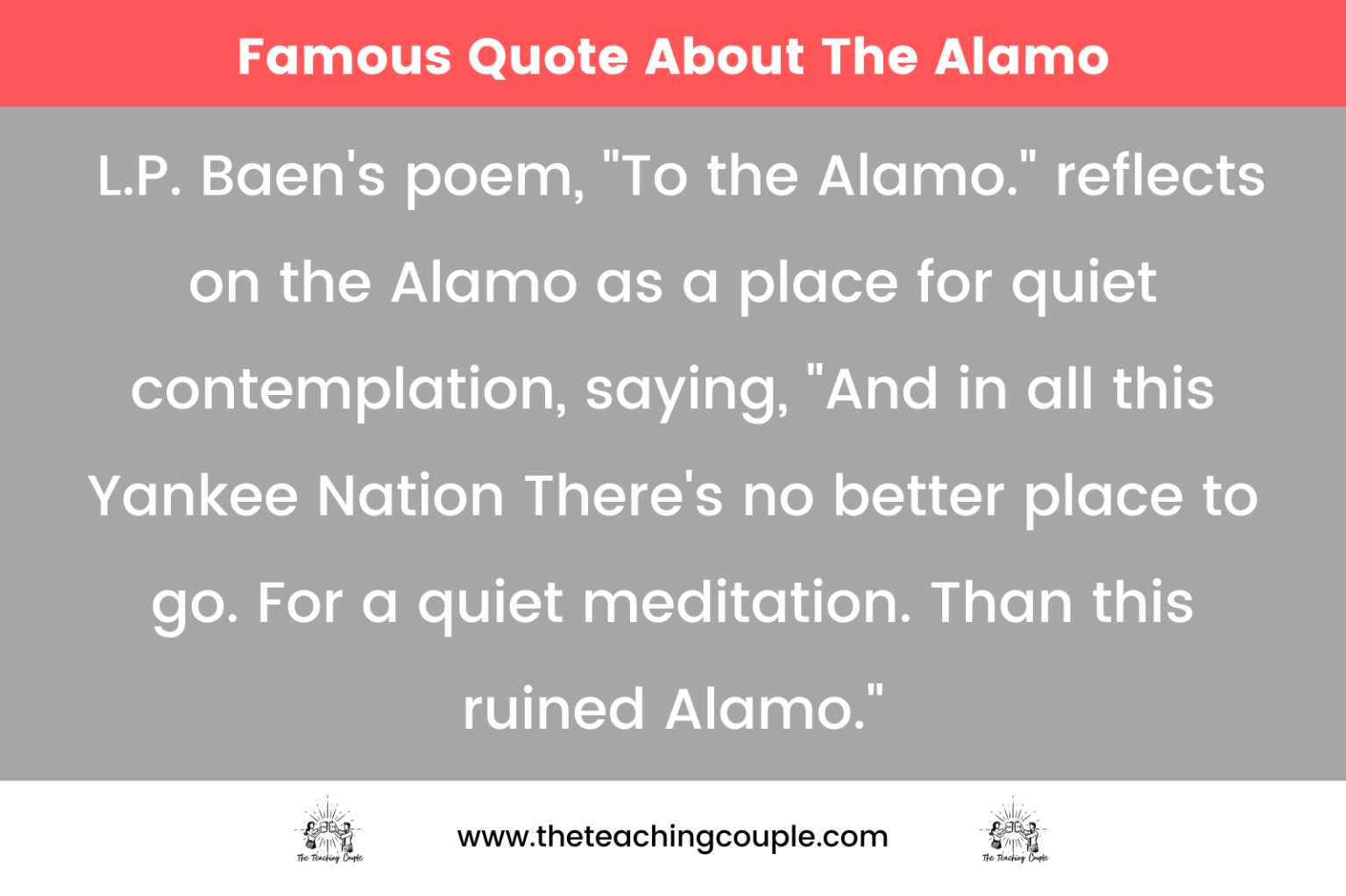 30 Poems About The Alamo Mission - The Teaching Couple