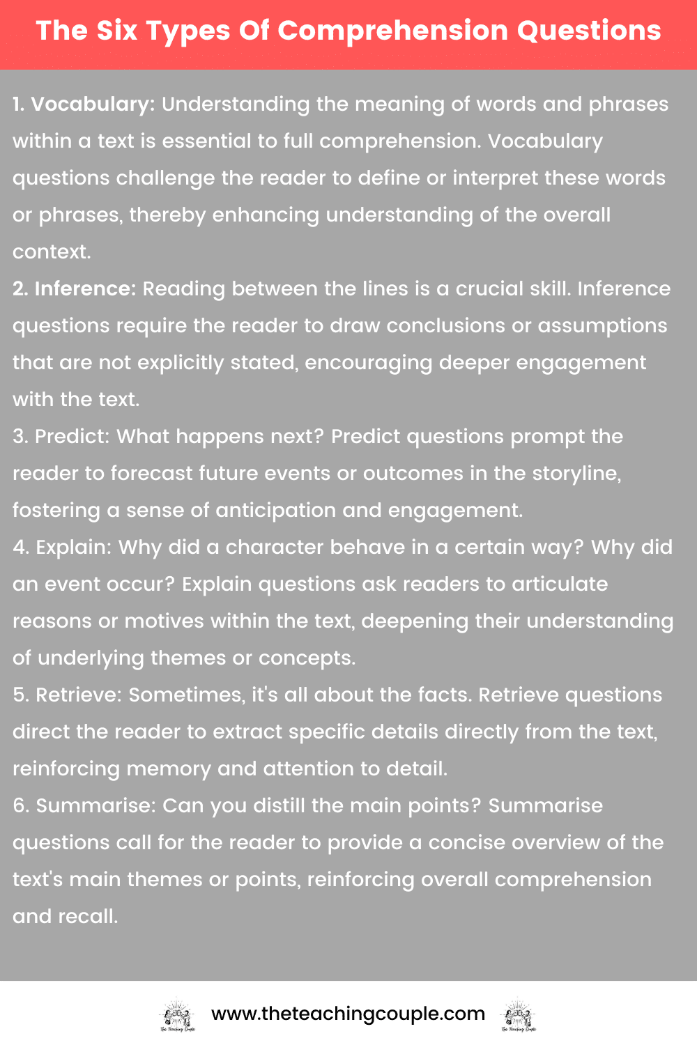 The importance of Comprehension Skills in Primary School - The Teaching ...