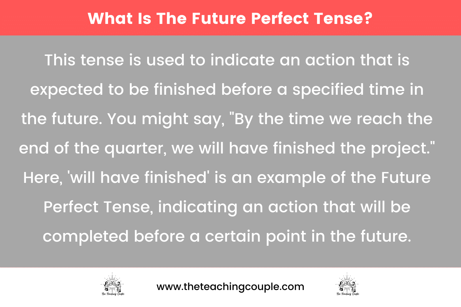 What Is The Future Perfect Tense? - The Teaching Couple