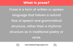 Poetry vs. Prose? - The Teaching Couple