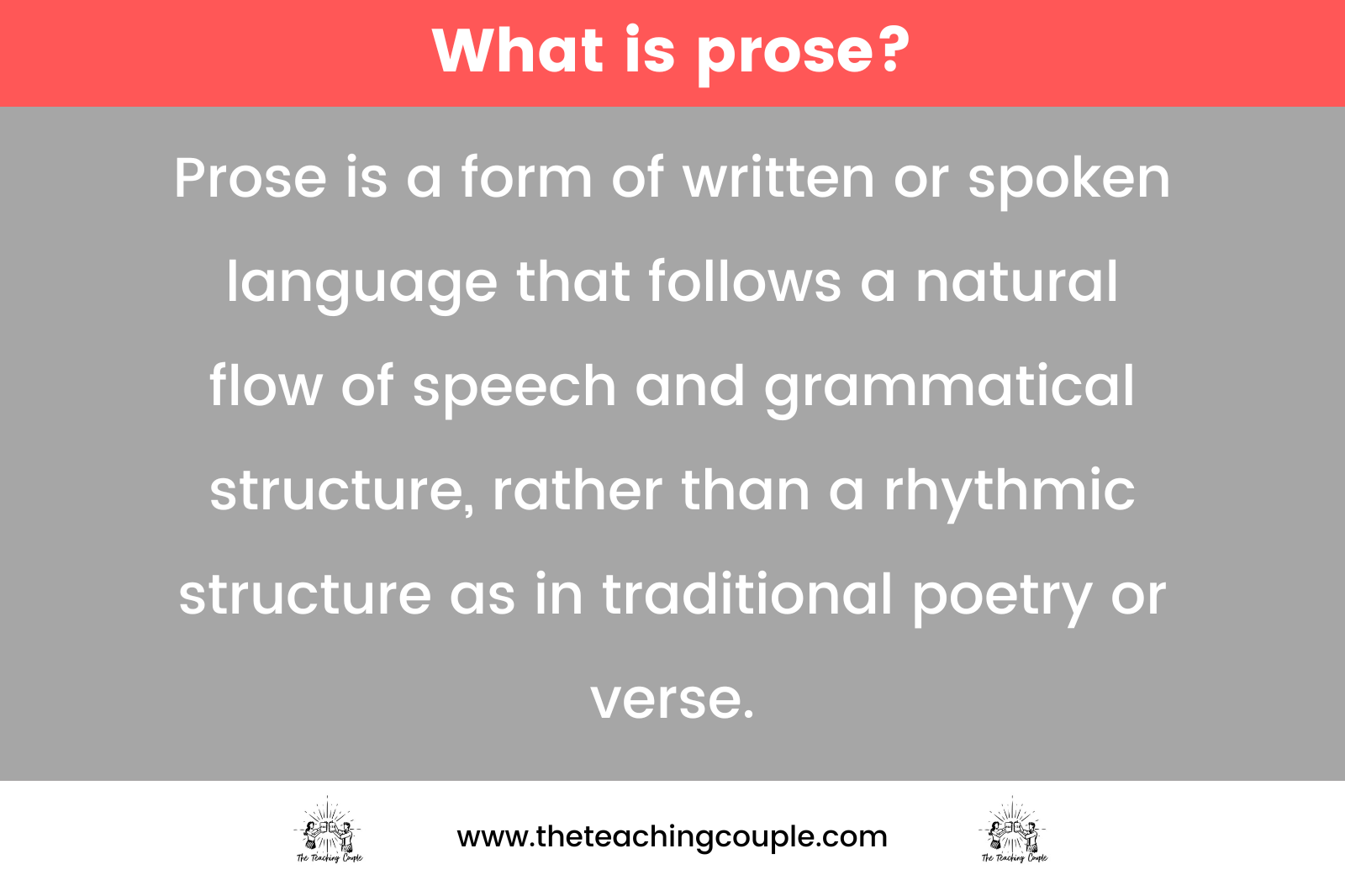 Poetry vs. Prose? - The Teaching Couple