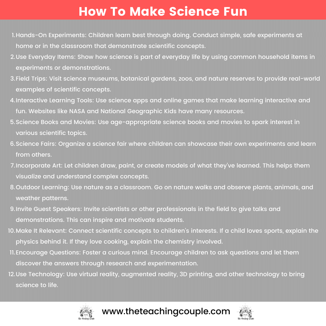 How To Make Chemistry Fun - The Teaching Couple