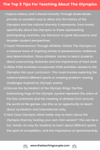 How To Teach First Grade About The Olympics - The Teaching Couple