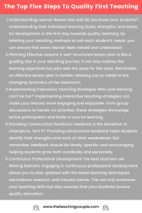 What is Quality First Teaching? - The Teaching Couple