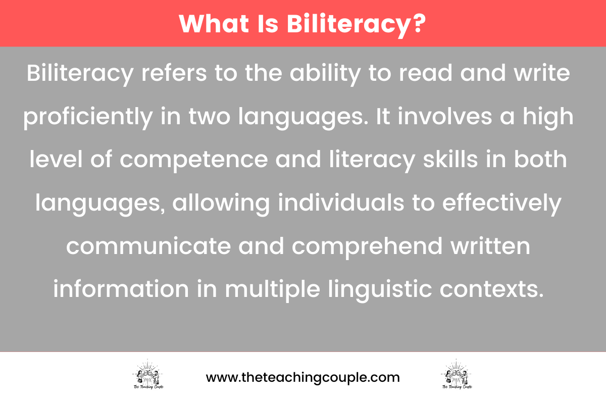 How To Teach For Biliteracy - The Teaching Couple