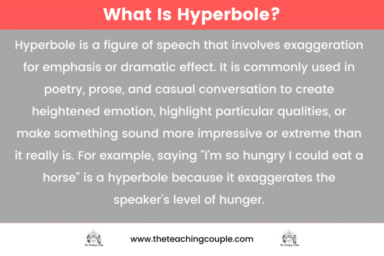 What Is Hyperbole? - The Teaching Couple