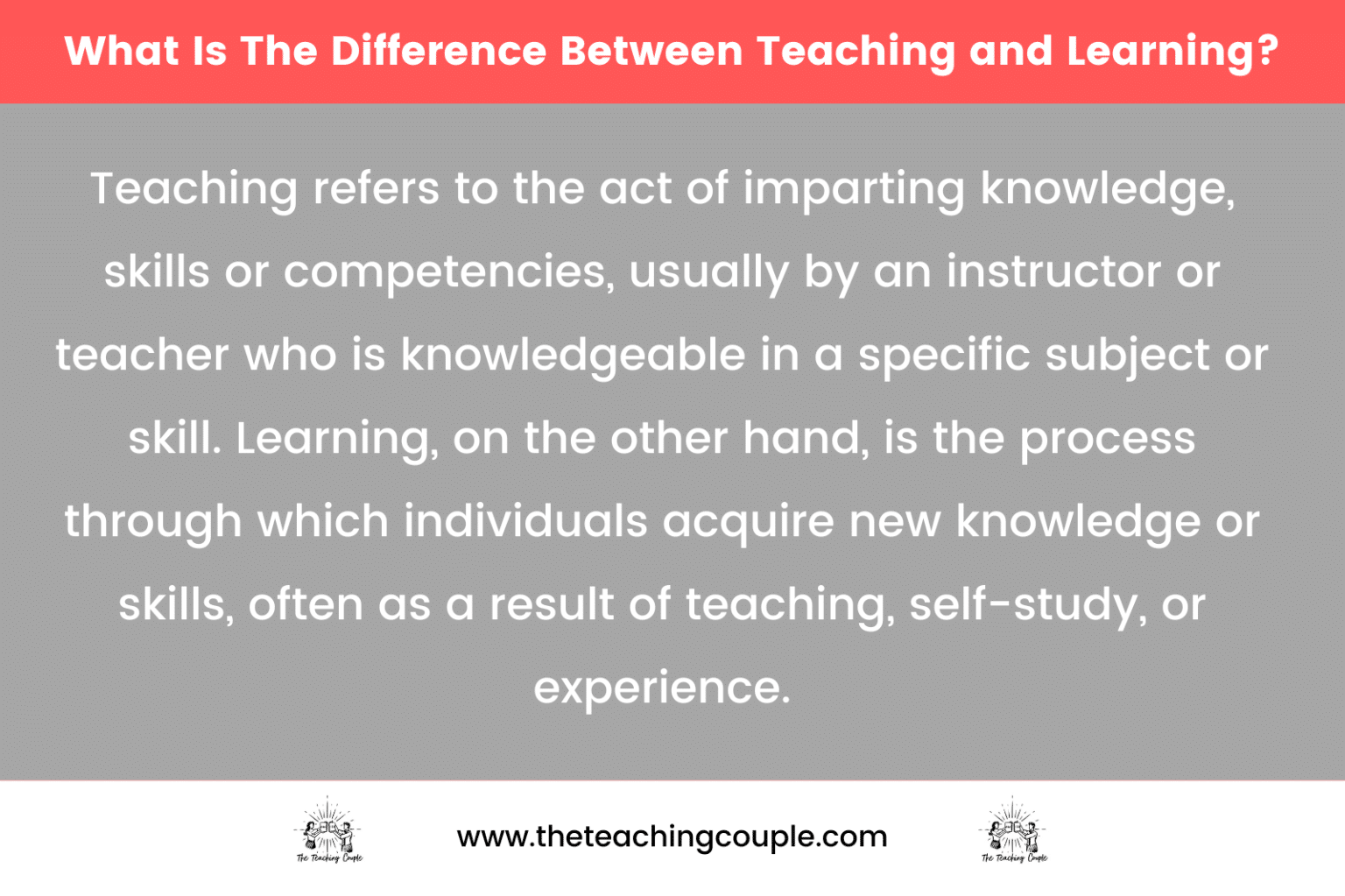 Where Do Teaching And Learning Come Together? - The Teaching Couple